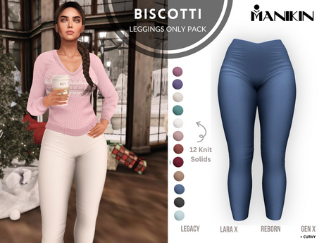 Second Life Marketplace - Leggings Fatpack "Biscotti" by Manikin